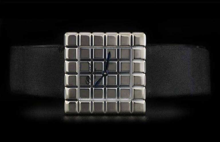 Chopard Ladies White Gold Ice Cube Wristwatch For Sale at 1stDibs