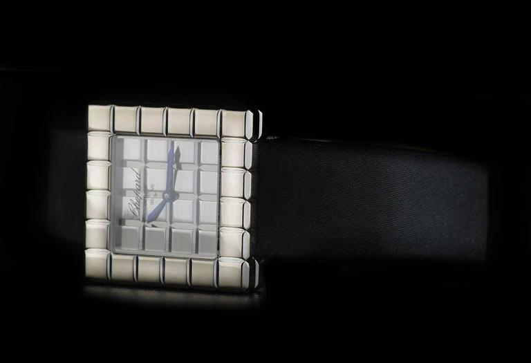 Chopard Ladies White Gold Ice Cube Wristwatch For Sale at 1stDibs