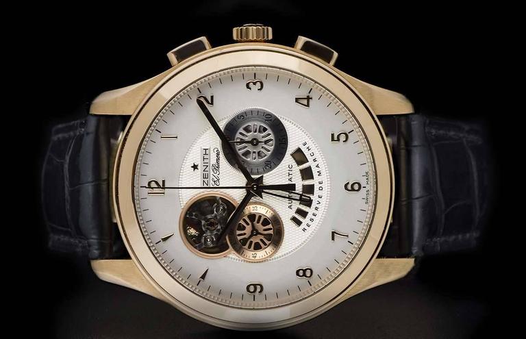 Zenith Rose Gold Grande Class Open XXT El Primero Automatic Wristwatch ...