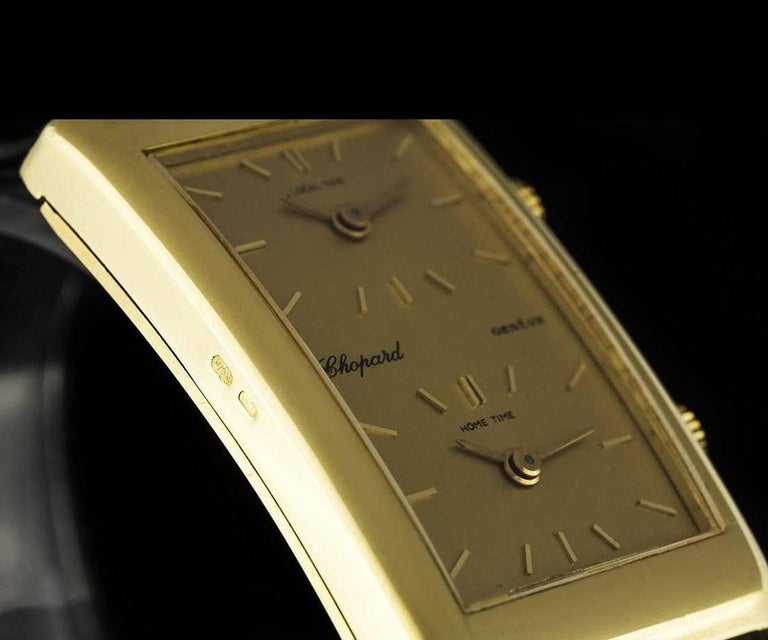 Chopard Gold Champagne Dial Dual Time Zone Kutchinsky Gents Manual Wind ...