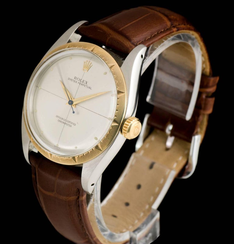 Rolex Zephyr Oyster Perpetual Vintage Steel and Gold Quadrant 6582 ...