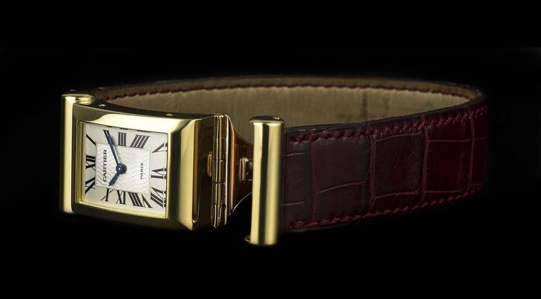 Cartier Gold Limited Edition Privee Collection Drivers Wristwatch at ...