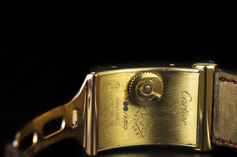 Cartier Gold Limited Edition Privee Collection Drivers Wristwatch at ...