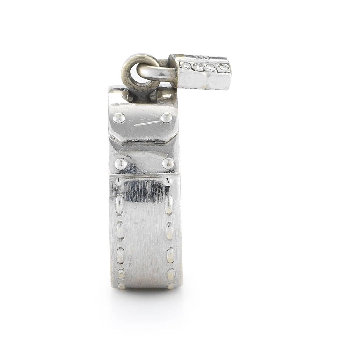 Hermes Kelly Lock Ring at 1stDibs | hermes lock ring, hermes padlock ring