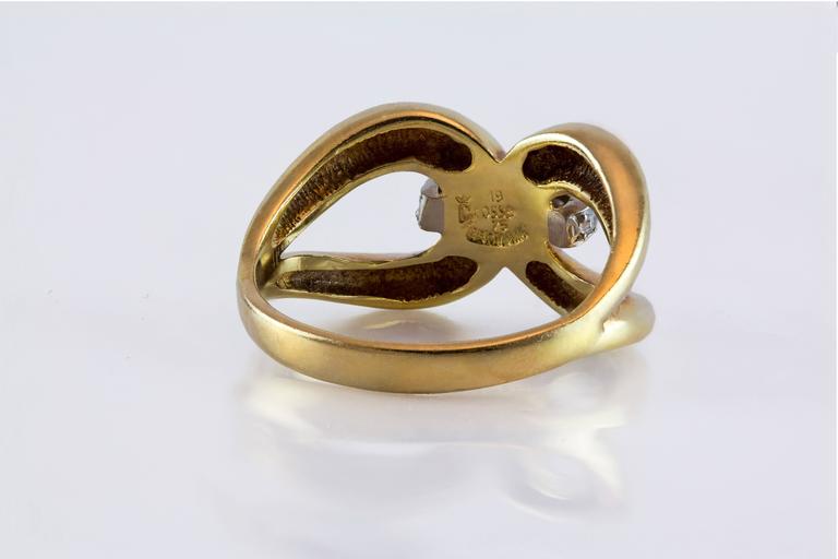 1975 Grosse Germany Diamond Gold Ring For Sale at 1stDibs