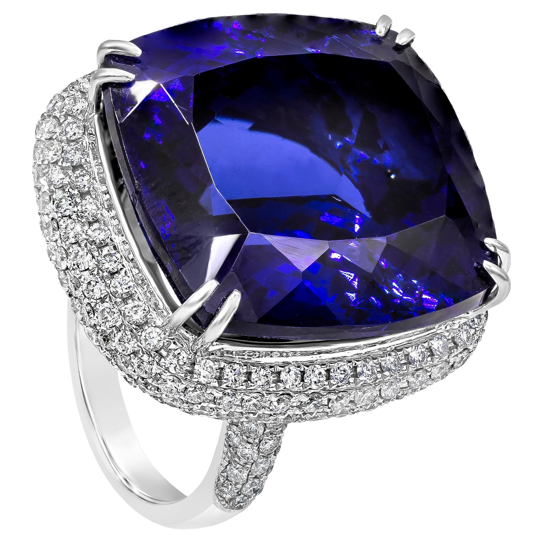 GIA Certified 2.48 Carats Total Double Pear Shape Diamond Cocktail Ring ...