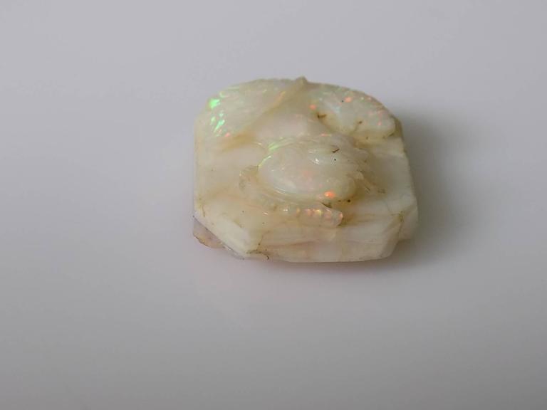 Antique Fine Carved Australian Opal Roman Warrior Cameo For Sale at 1stdibs