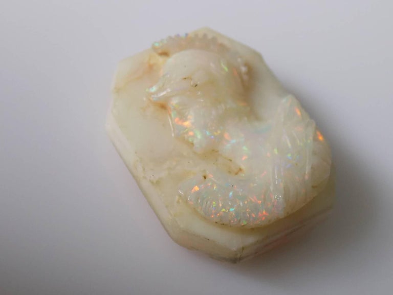 Antique Fine Carved Australian Opal Roman Warrior Cameo at 1stDibs ...