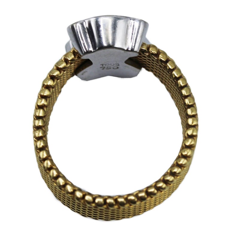 Tous Diamond and Gold Teddy Bear Ring at 1stDibs | tous teddy bear ring ...