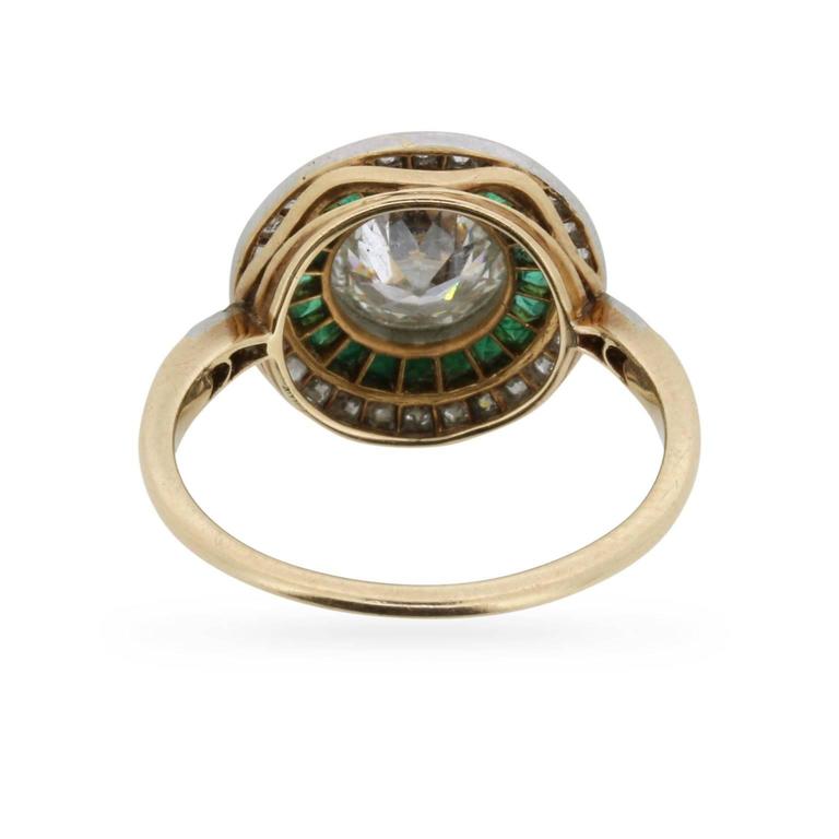 Victorian Diamond and Emerald ‘Target’ Ring, circa 1890s at 1stDibs ...