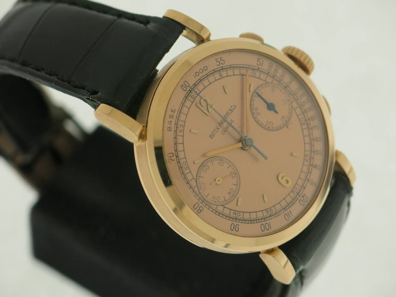 Patek Philippe Rose Gold Chronograph Wristwatch Ref 591 at 1stDibs