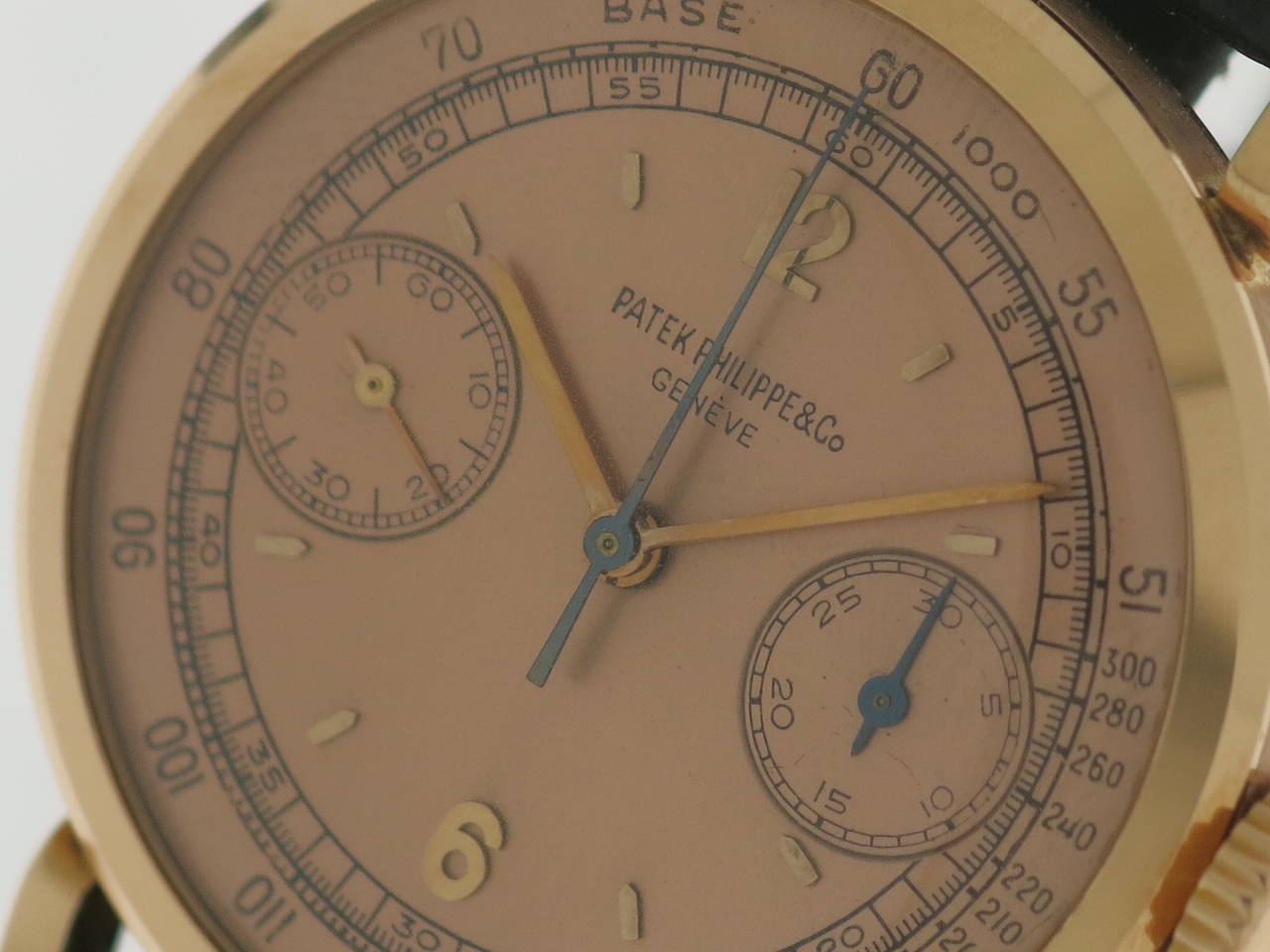 Patek Philippe Rose Gold Chronograph Wristwatch Ref 591 at 1stDibs