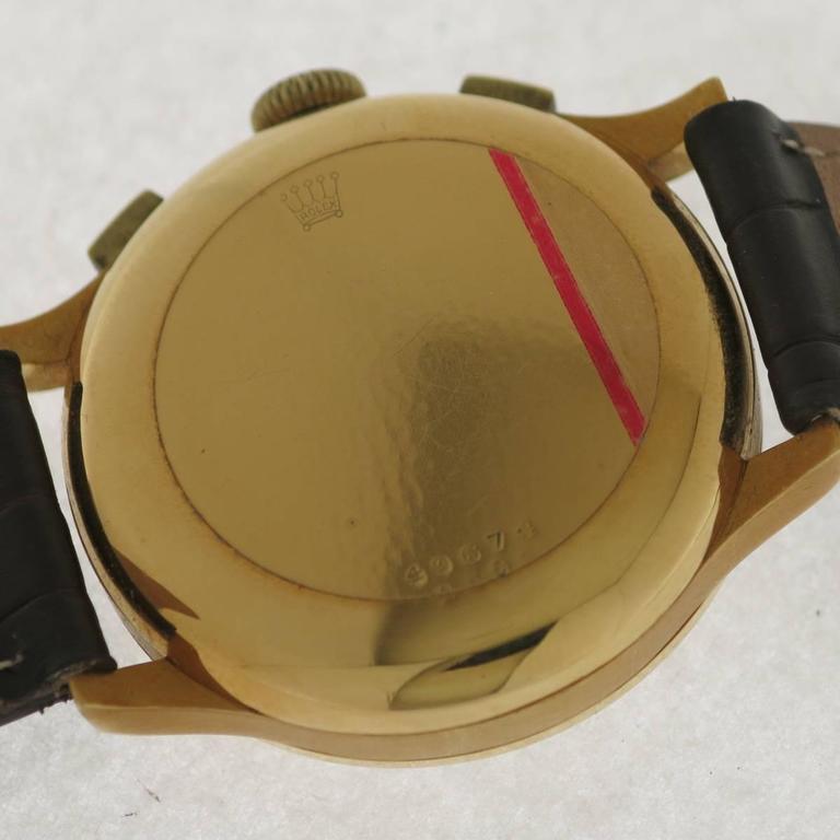 Rolex Yellow Gold White Dial Chronograph Wristwatch Ref 2508 For Sale ...