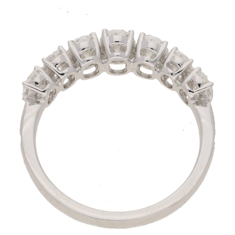 Oval Seven-Stone Diamond Engagement Ring at 1stDibs | seven stone ...