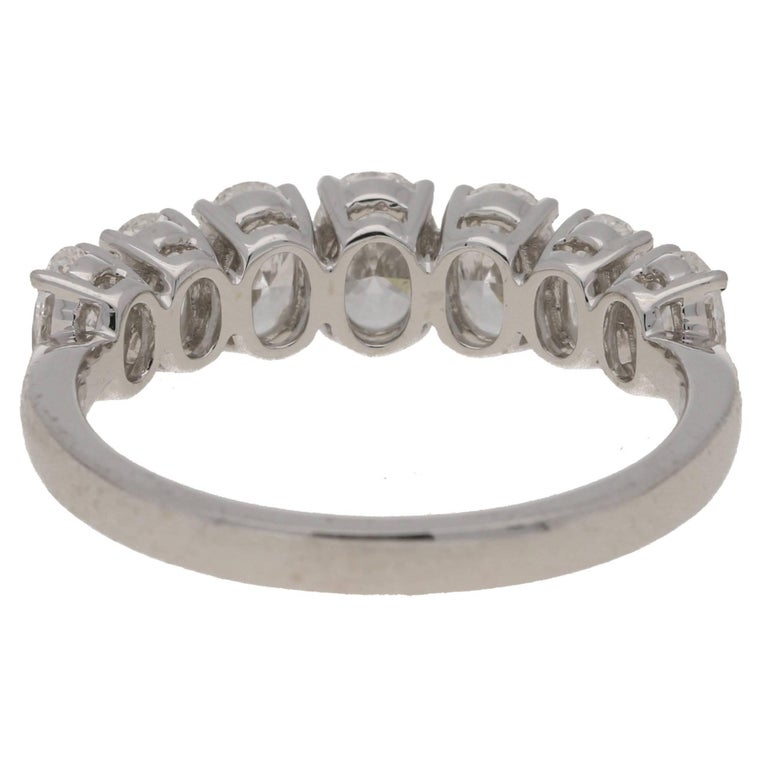 Oval Seven-Stone Diamond Engagement Ring at 1stDibs | seven stone ...