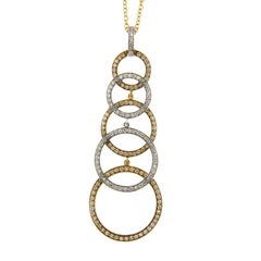 The Jenny Dee Mermaid Necklace, Inlay, White Diamonds, 18 Karat Yellow Gold For Sale at 1stDibs ...