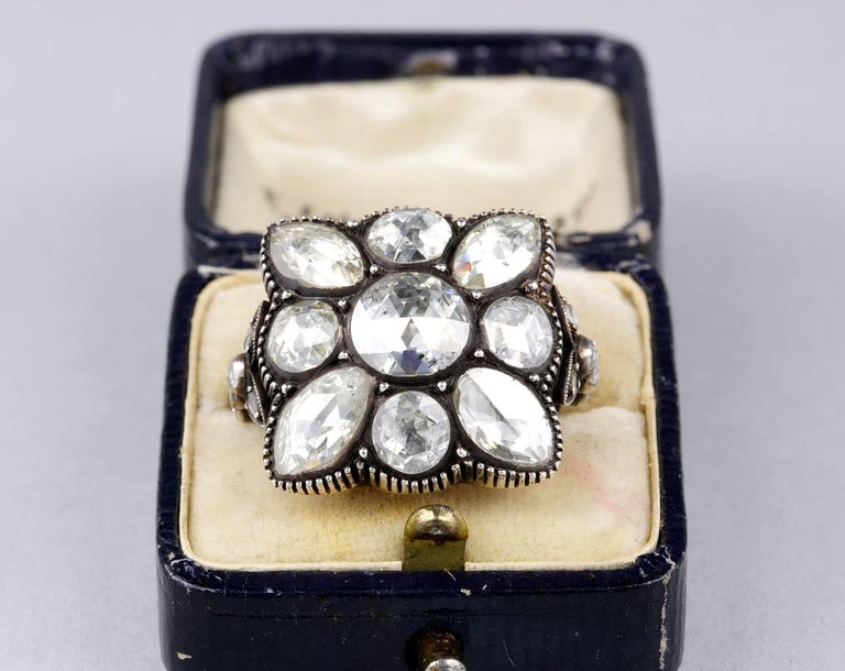 Extremely Rare Antique 9.50 Carat Diamond Ring at 1stDibs