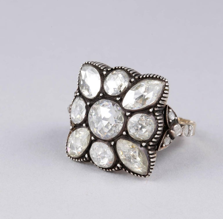 Extremely Rare Antique 9.50 Carat Diamond Ring at 1stDibs