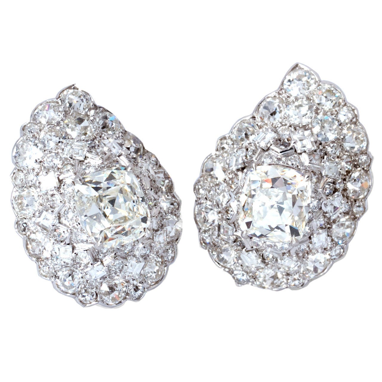 Cartier Diamond Earrings For Sale at 1stDibs