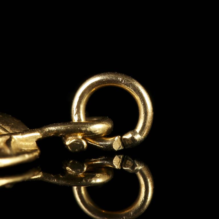 Antique Victorian Lady Bird Gold Leaf Pendant at 1stDibs