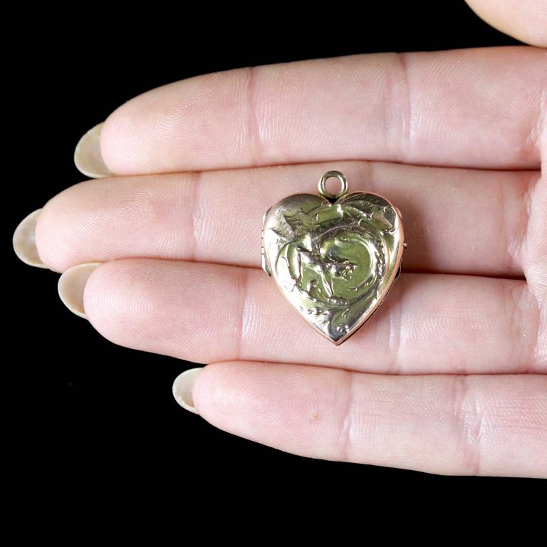 Antique Victorian Gold Dragon Locket, circa 1900 at 1stDibs