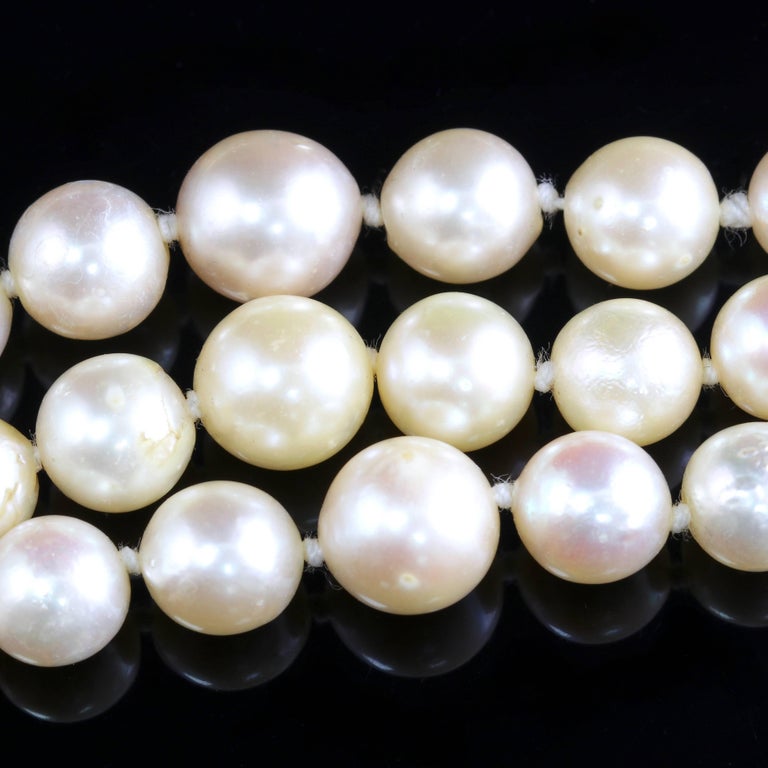 Edwardian Platinum Pearl Necklace Diamond Citrine Amethyst Platinum ...