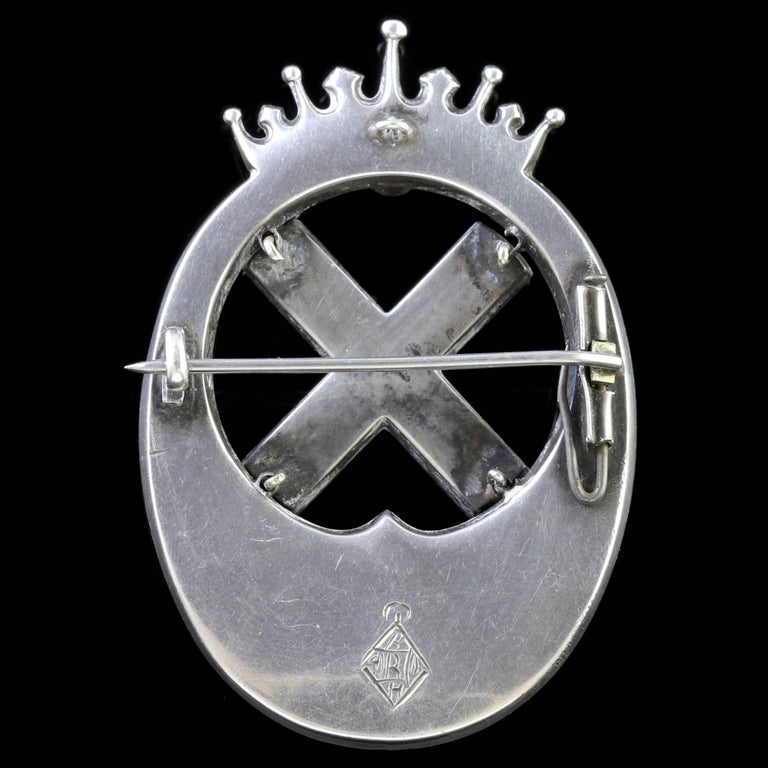 Antique Victorian Silver Scottish Celtic Brooch Kite Mark Dated 1874 at ...