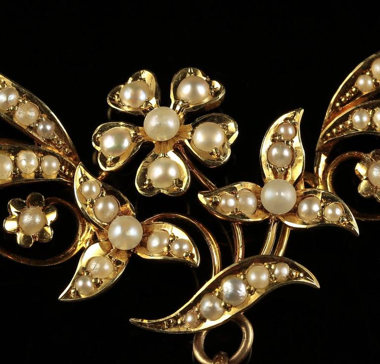 Antique Victorian Pearl Necklace 15 Carat Gold, circa 1900 For Sale at ...