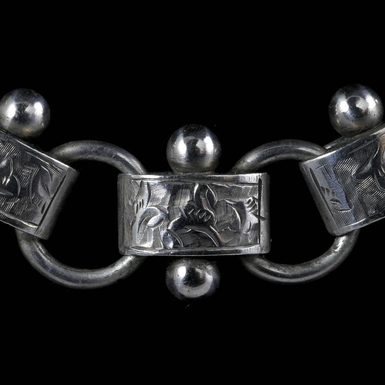Antique Victorian Silver Collar Necklace, circa 1880 at 1stDibs ...