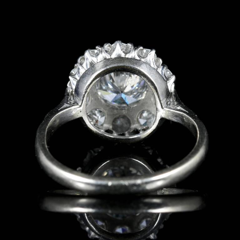 Edwardian Cluster Engagement Ring