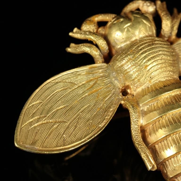 Antique Victorian Large Gold Bumble Bee Brooch at 1stDibs | large ...