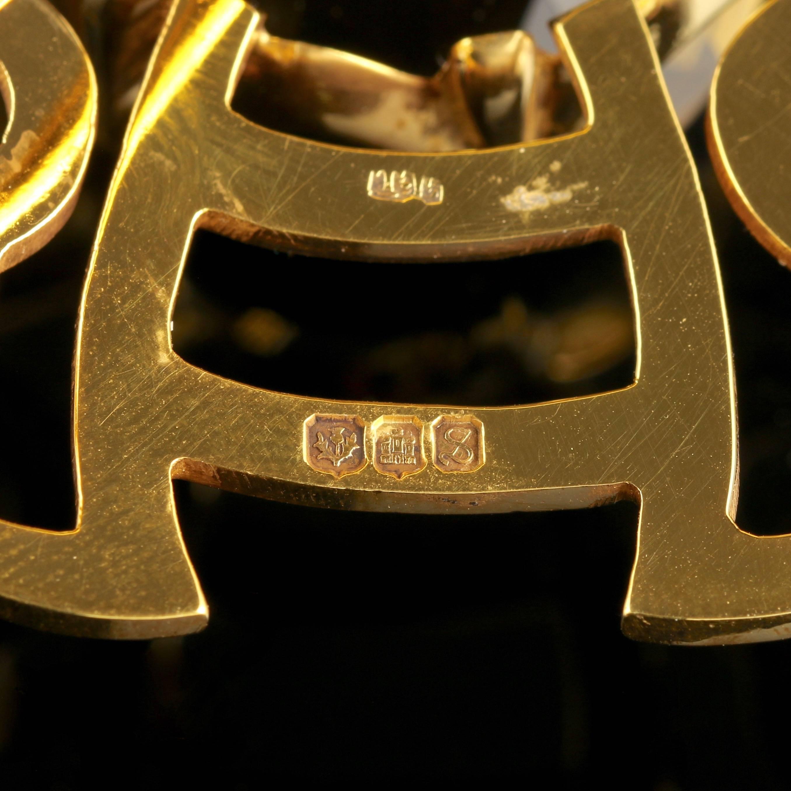 Antique Victorian Scottish Gold Brooch Silver Quartz Very Large ...