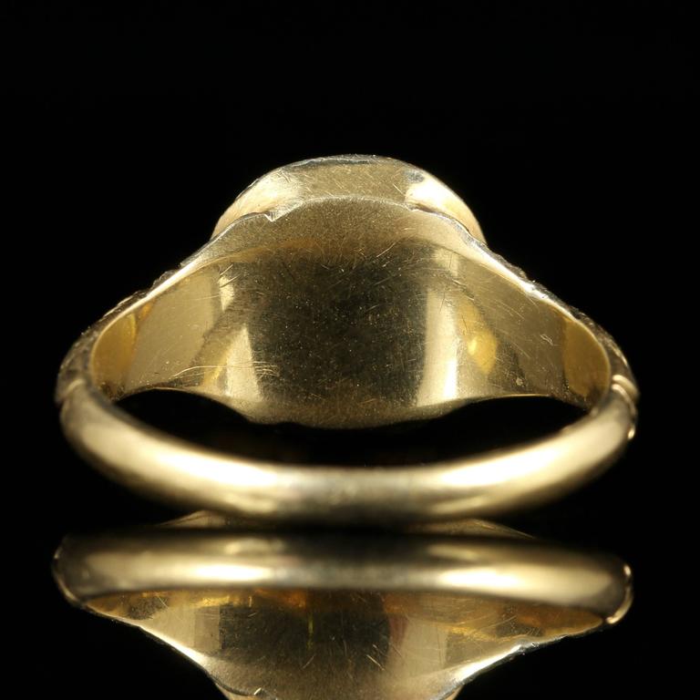 Antique Georgian Paste Stone Gold Ring For Sale at 1stDibs | georgian ...