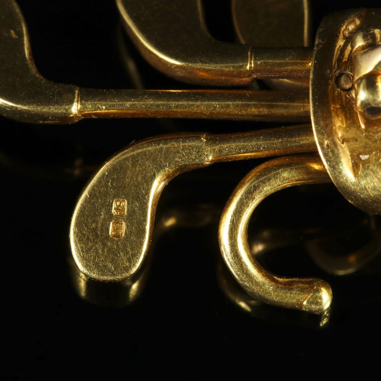 Vintage 18 Carat Gold Golf Club Brooch Garrard, 1973 at 1stDibs