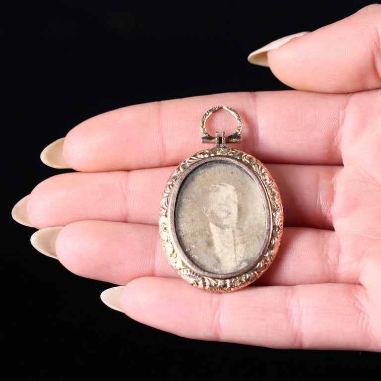 Antique Victorian Double Picture Locket Gold, circa 1890 For Sale at ...