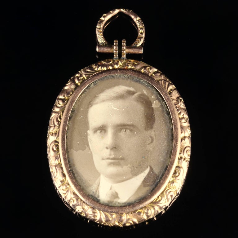 Antique Victorian Double Picture Locket Gold, circa 1890 For Sale at ...