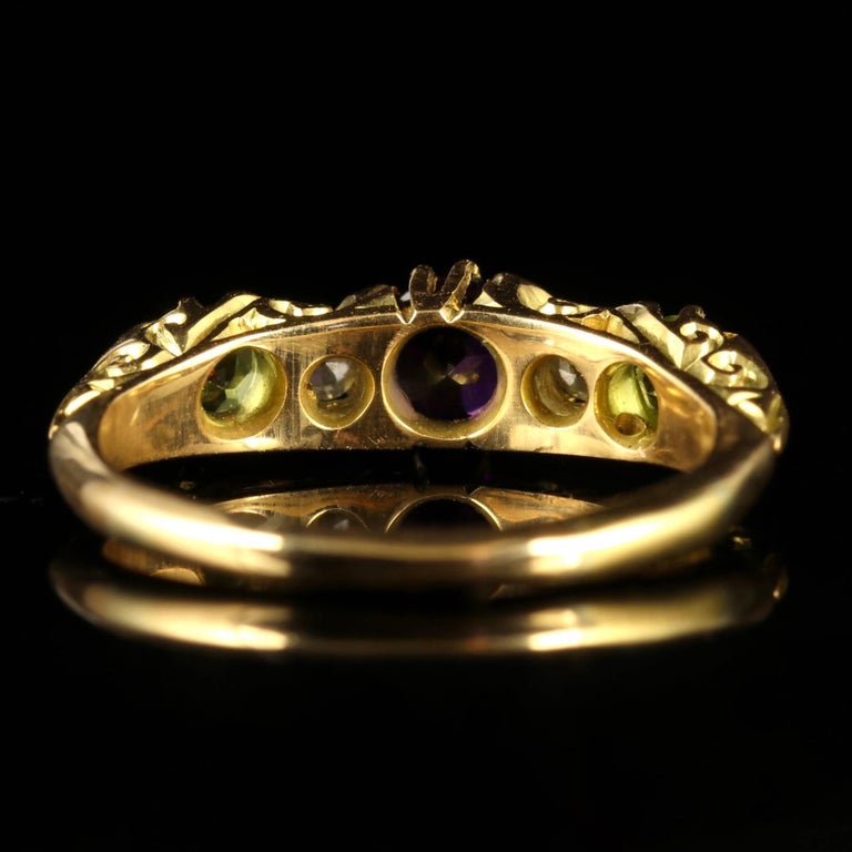 Antique Edwardian Suffragette Ring Dated 1909 18 Carat Gold at 1stDibs
