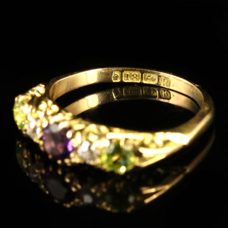 Antique Edwardian Suffragette Ring Dated 1909 18 Carat Gold at 1stDibs
