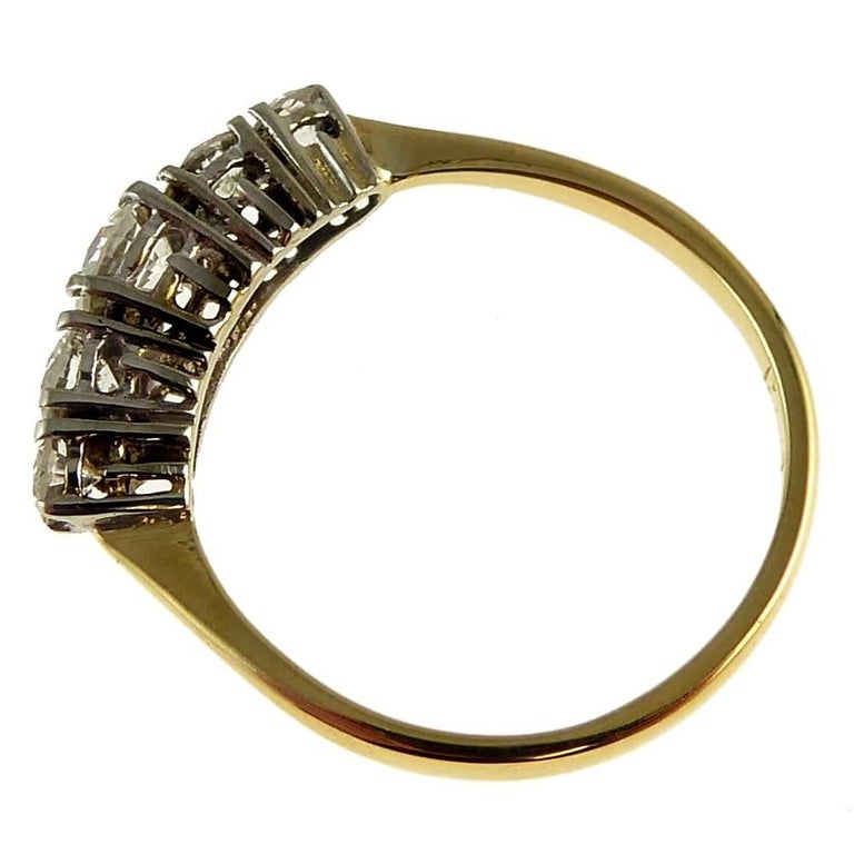 1980s Vintage Diamond Engagement Ring, 0.68 Carat, Hallmarked Sheffield ...
