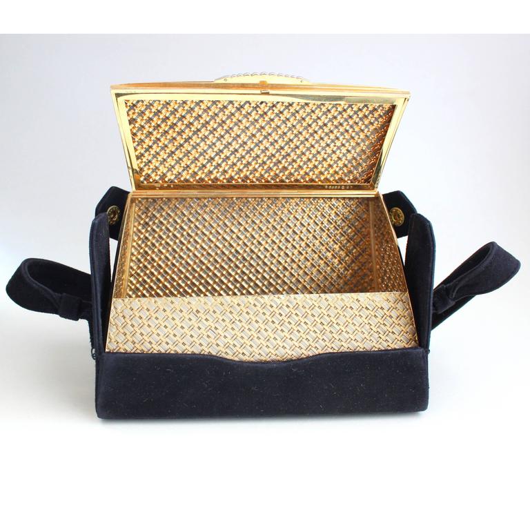 1960s Van Cleef and Arpels Diamond Gold Evening Bag at 1stDibs | van ...