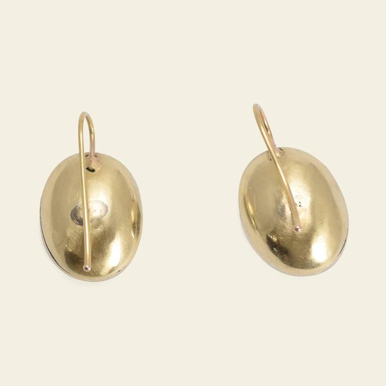 Georgian Opaline Paste Earrings For Sale at 1stDibs
