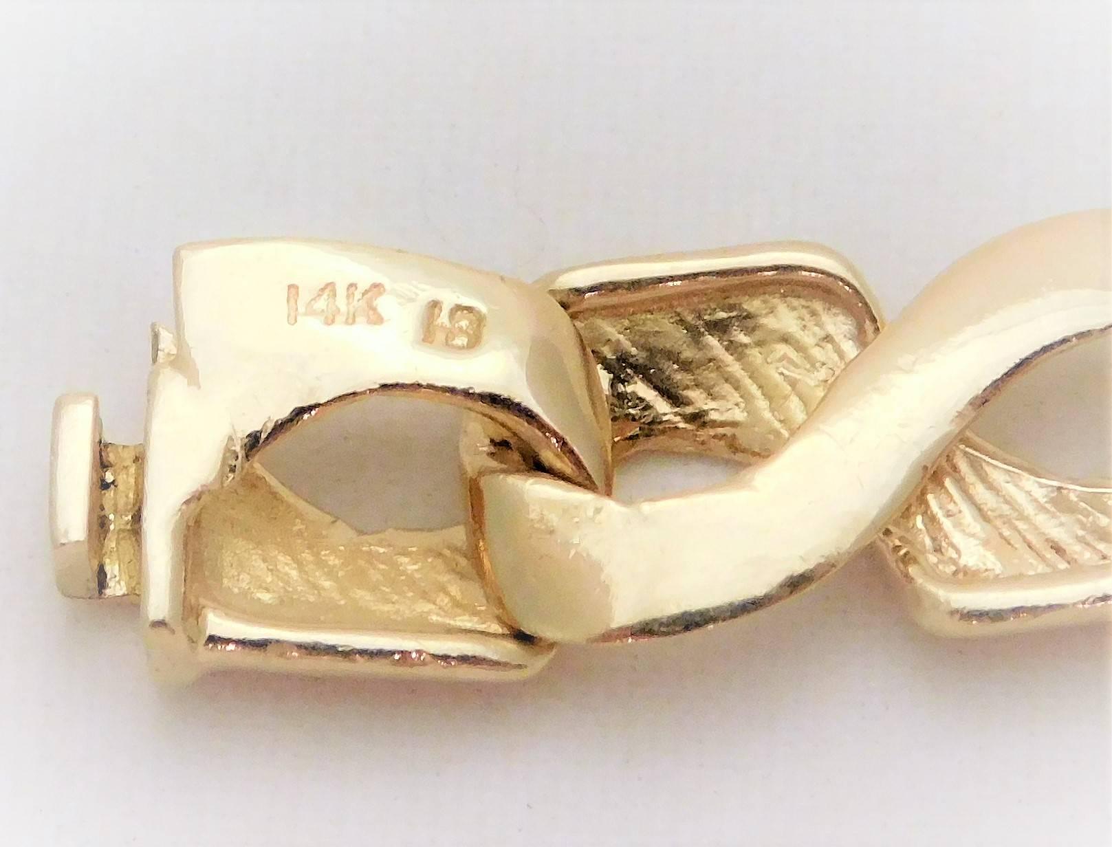 Diamond Infinity Link Necklace For Sale at 1stDibs | infinity link chain