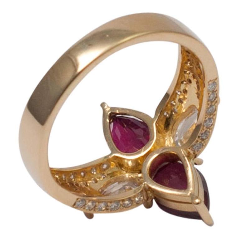 Adler Ruby Diamond Gold Ring For Sale at 1stDibs