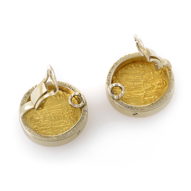 Bulgari Ancient Gold Coin Clip-On Earrings at 1stDibs | ancient coin ...