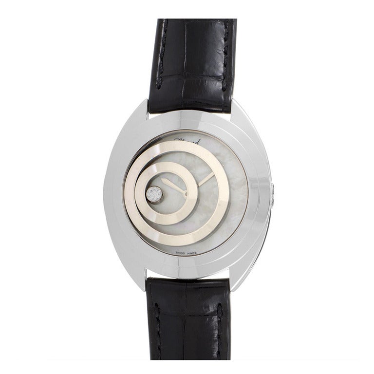 Chopard Lady's Stainless Steel Happy Spirit Wristwatch at 1stDibs