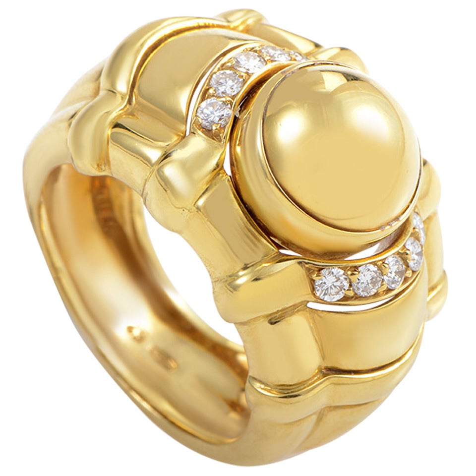 Piaget Yellow Gold Diamond Ring at 1stDibs
