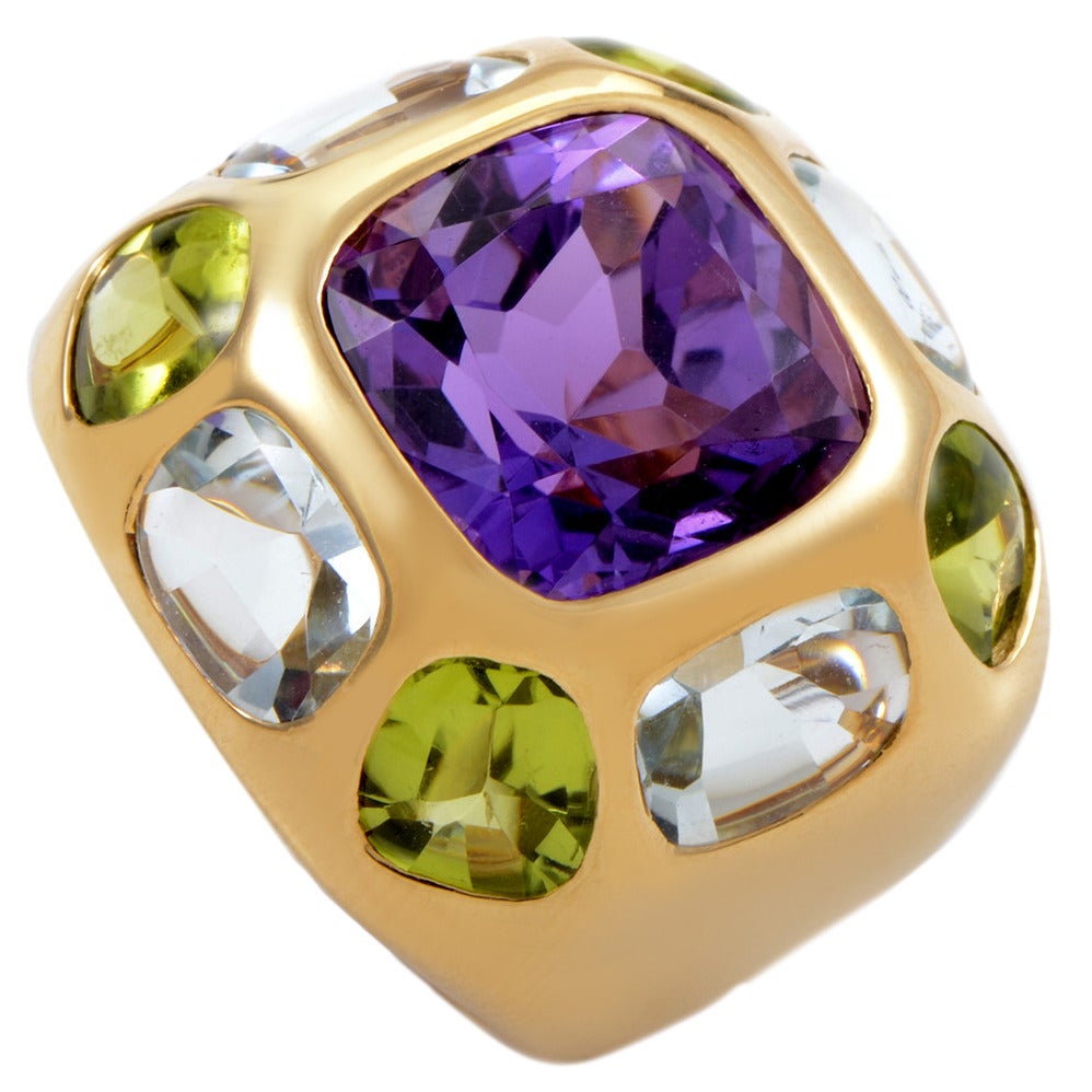 Chanel Baroque Gemstone Gold Ring at 1stDibs | chanel baroque ring