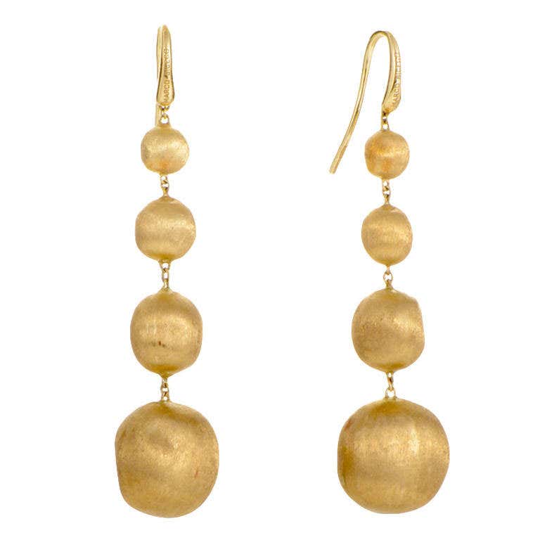 Marco Bicego Africa Yellow Gold Drop Earrings at 1stDibs Marco Bicego Africa Yellow Gold Drop Earrings at 1stDibs