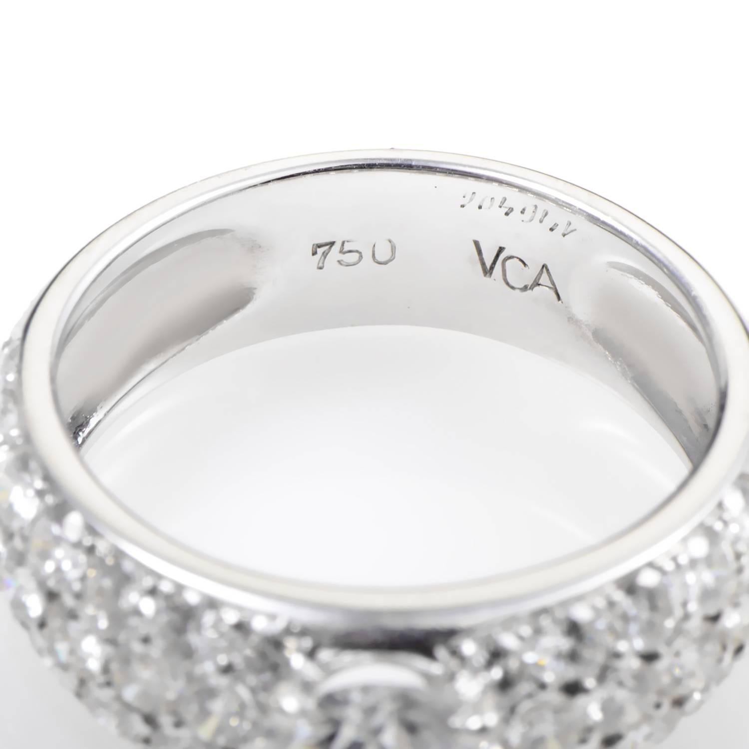 Van Cleef and Arpels Diamond Gold Engagement Ring at 1stDibs