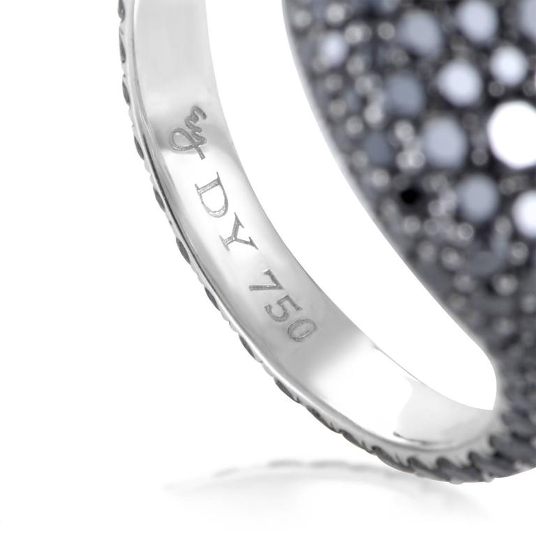 David Yurman Black Diamond Gold Pave Ring at 1stDibs | black pave ring ...